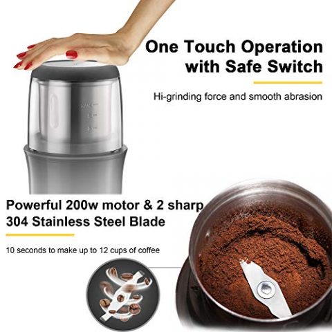 KitchenAid Blade Coffee and Spice Grinder Combo Pack – Onyx Black ...